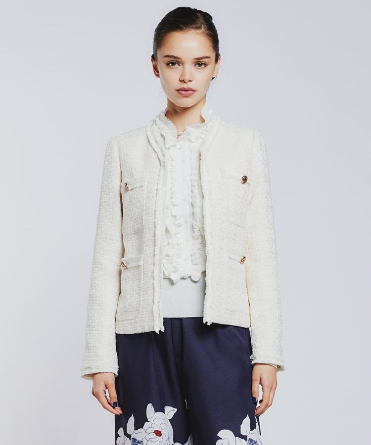 Sov. / ツイードノーカラージャケット OUTERS Night STORE | ダブルスタンダードクロージング公式通販