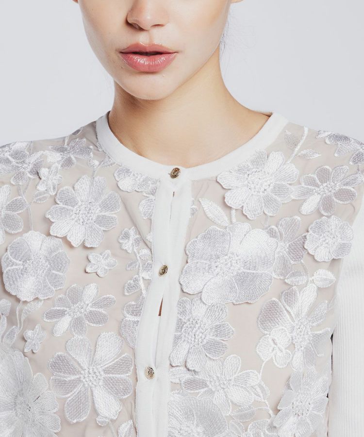 Sov. / フラワーレースニットカーディガン TOPS Night STORE | ダブルスタンダードクロージング公式通販