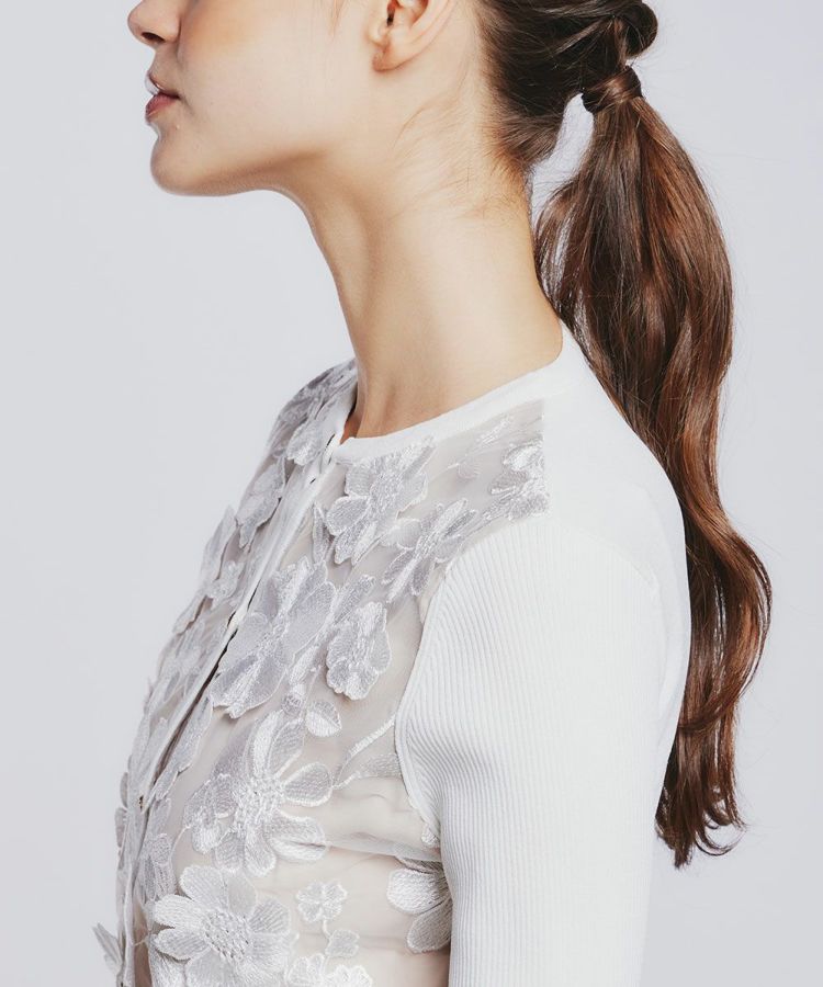 Sov. / フラワーレースニットカーディガン TOPS Night STORE | ダブルスタンダードクロージング公式通販
