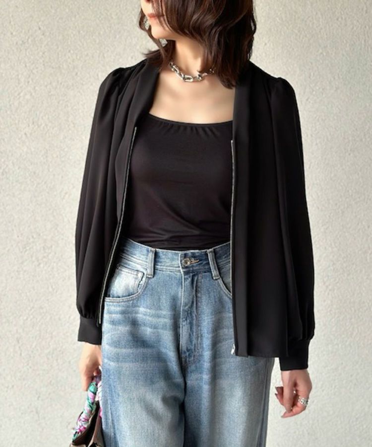 AKKO×Sov. / ジッププラケットブラウス（WEB限定） TOPS Night STORE | ダブルスタンダードクロージング公式通販