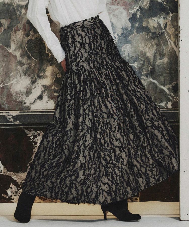 Sov. / デニムライク ジャガードスカート BOTTOMS Night STORE | ダブルスタンダードクロージング公式通販